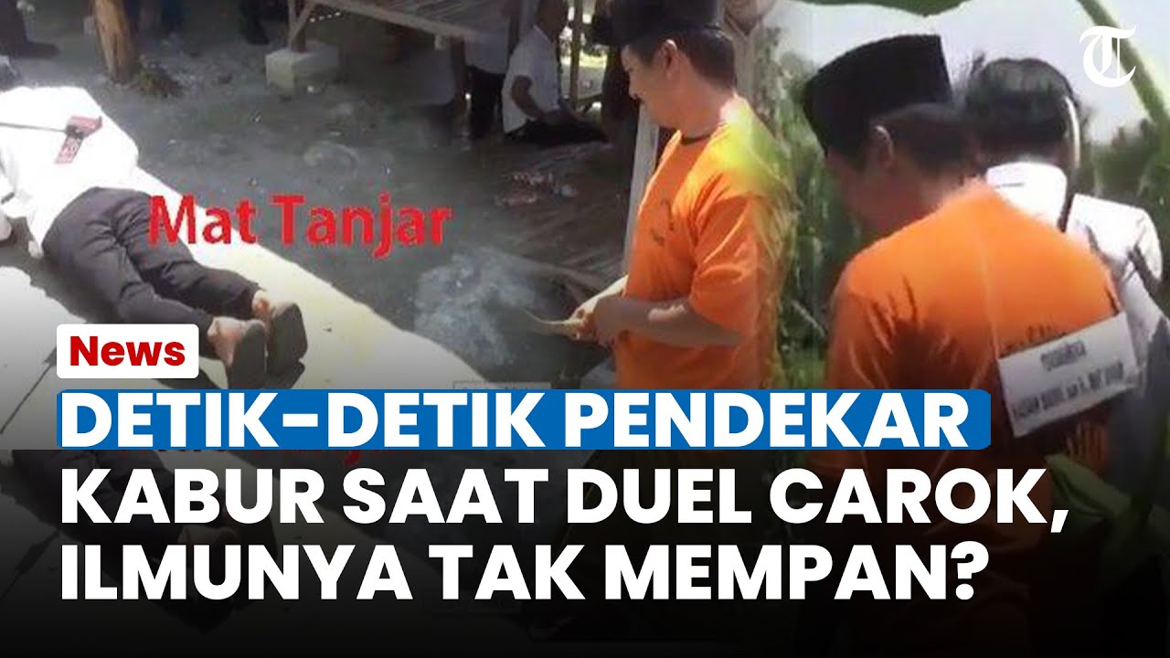 TERKUAK DETIK DETIK Pendekar Kabur saat Duel Carok 2 Lawan 4 di Madura ...