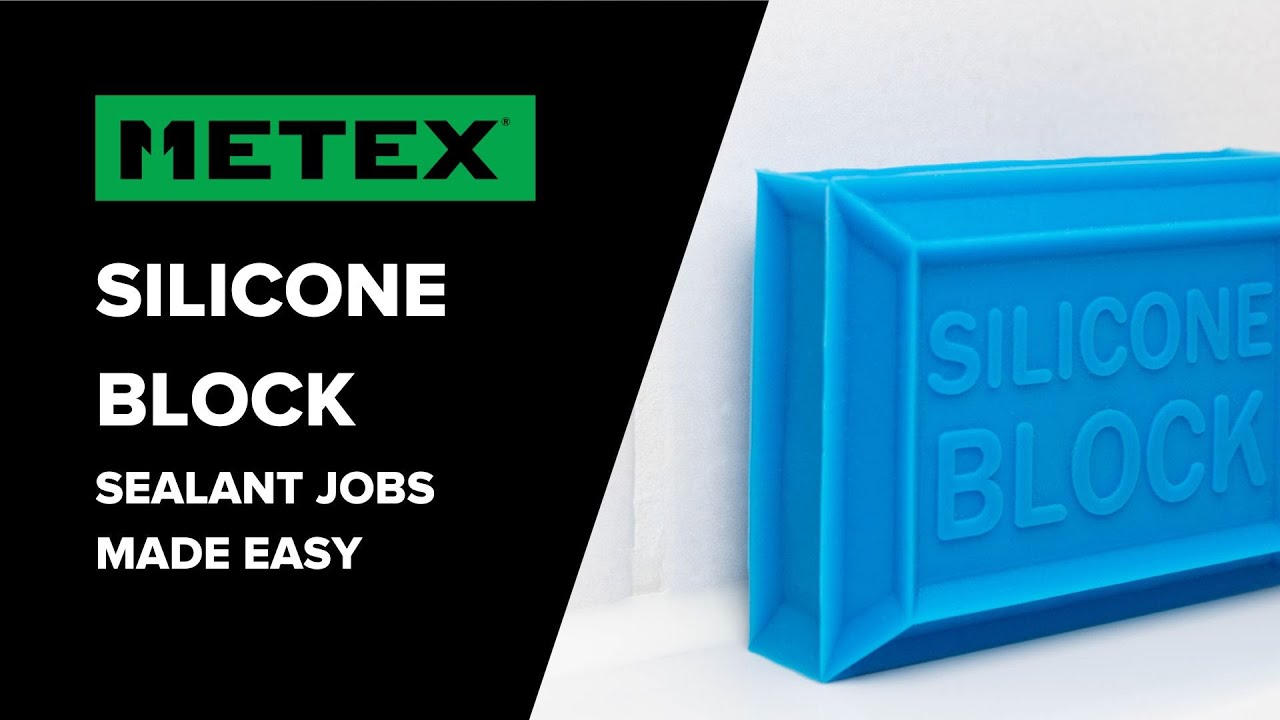 Metex Silicone Block - Sealant Jobs Made Easy - YouTube