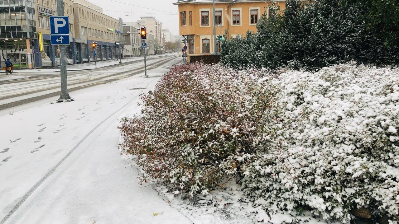 Snowfall in Vaasa, Finland | Winter in Finland | 4K Video - YouTube