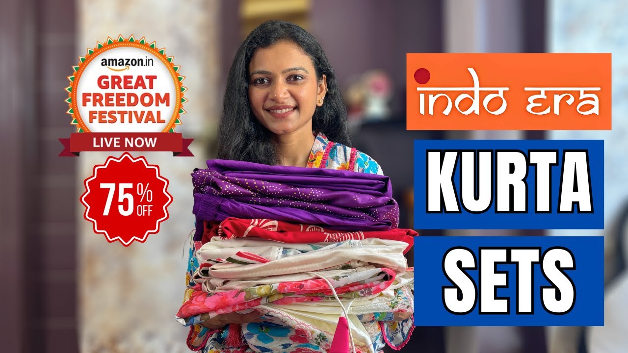 Indo Era Kurta Set Haul From Amazon | Amazon Great Freedom Festival ...
