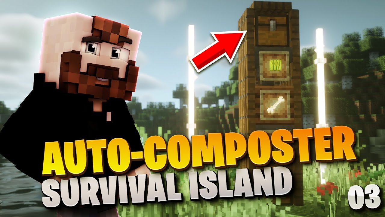 Creating An Auto-Composter In Minecraft! - Chunky's Survival Island ...