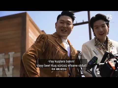 Türkçe Altyazılı Suga PSY 'That That'  kamera arkası çeviri