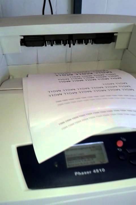 Impressora xerox phaser 4510 funcionando duplex - YouTube