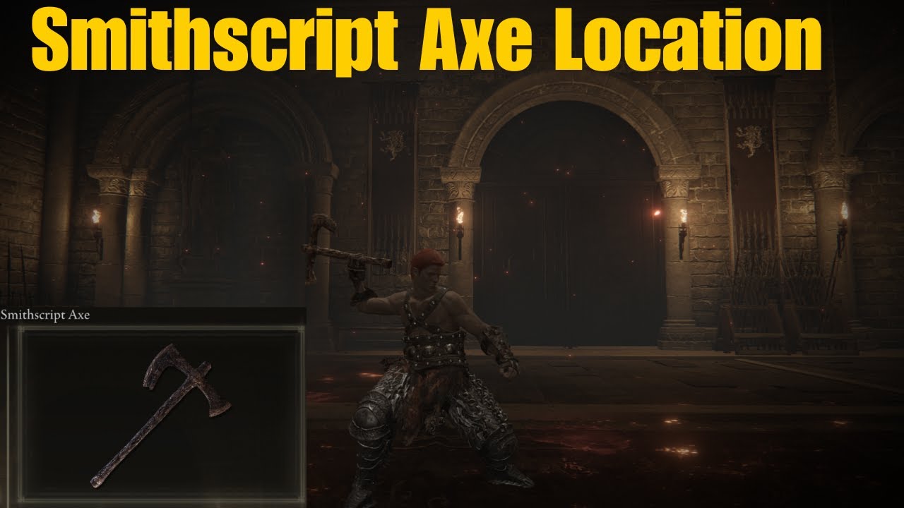 Elden Ring Smithscript Axe Location Guide - YouTube