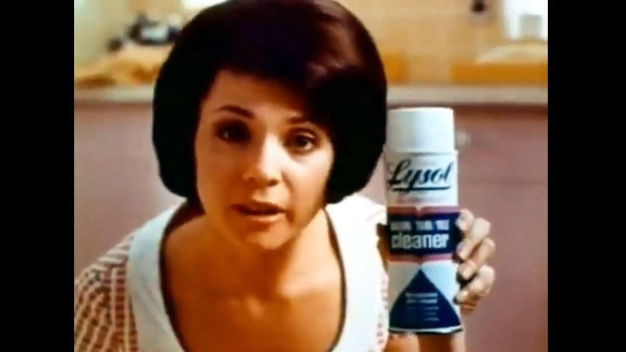 Lysol Foaming Spray Commercial (1970) - YouTube