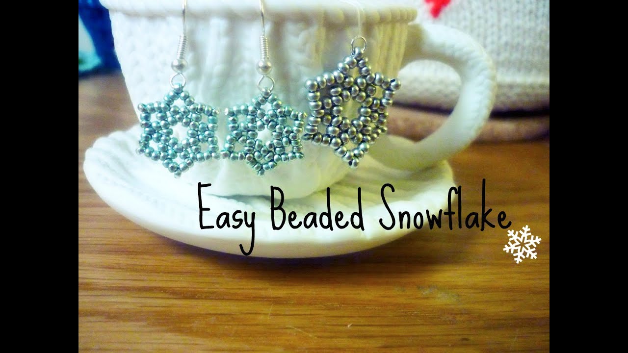 DIY Seed Bead Snowflake ¦ The Corner of Craft - YouTube
