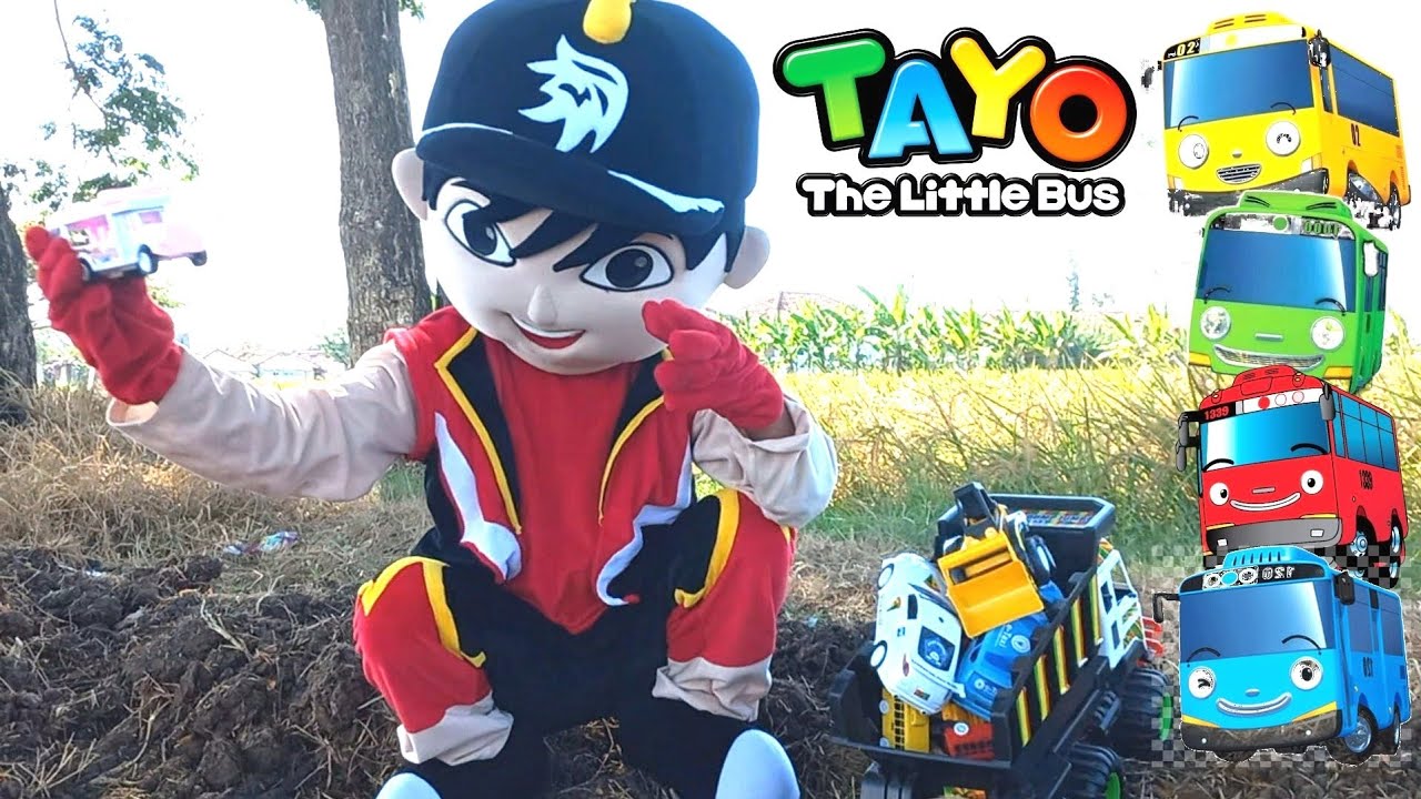 Drama Badut Lucu Boboiboy Mainan Mobil Mobilan Bus Tayo Truk Oleng Dan ...