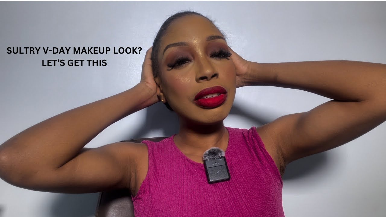 Sultry EASY V-Day Makeup Tutorial with a bold lip | Valentines 2025 ...