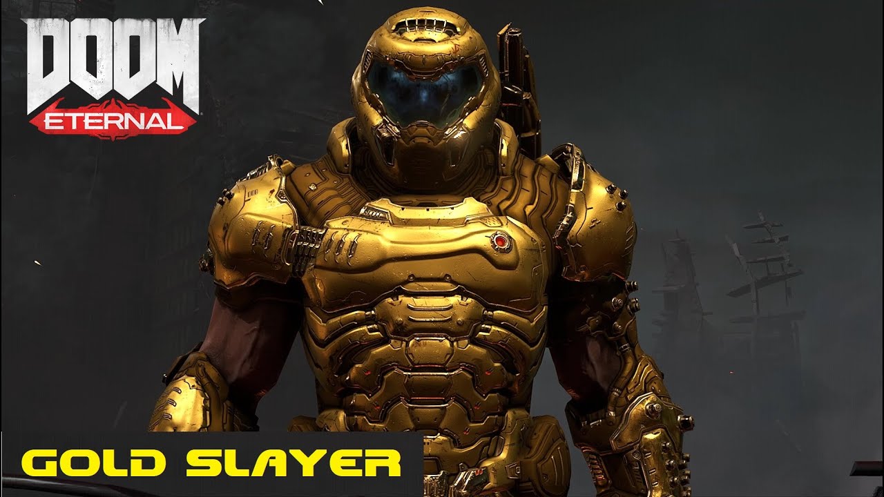 Doom Eternal - Gold Slayer KILLS the Icon of Sin - YouTube