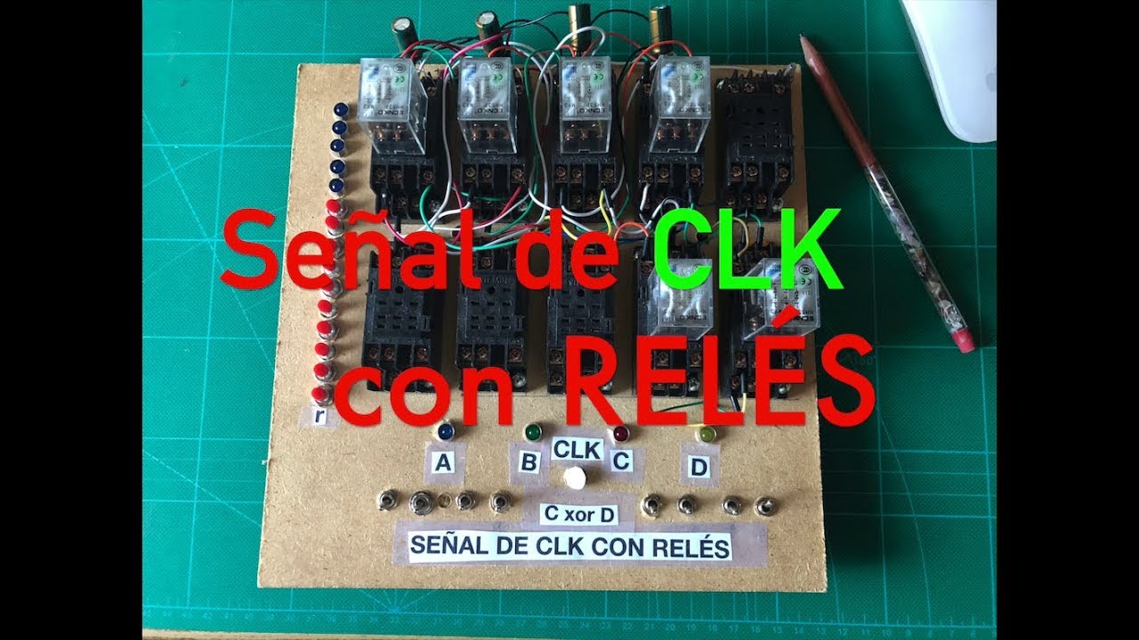 Señal de reloj (CLK) con relés - YouTube
