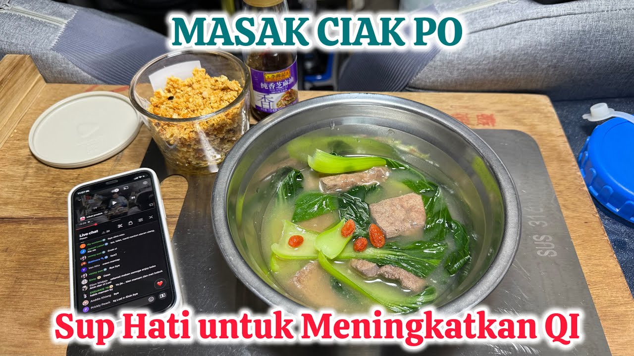🔴 Belanja & Masak Ciak Po SUP HATI untuk Meningkatkan QI 🔥 - YouTube