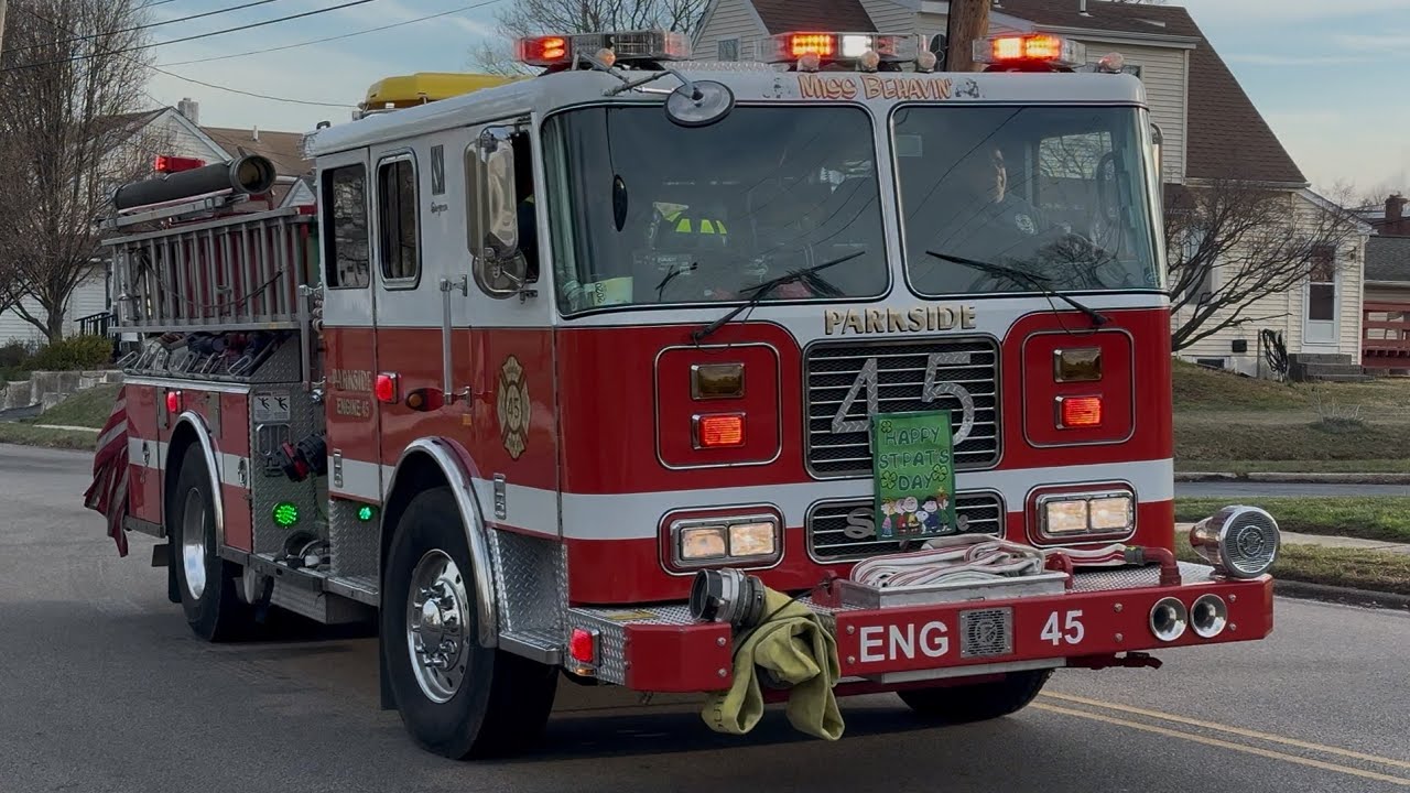 Parkside Fire Company Tac 45 Responding 3-22-25 - YouTube