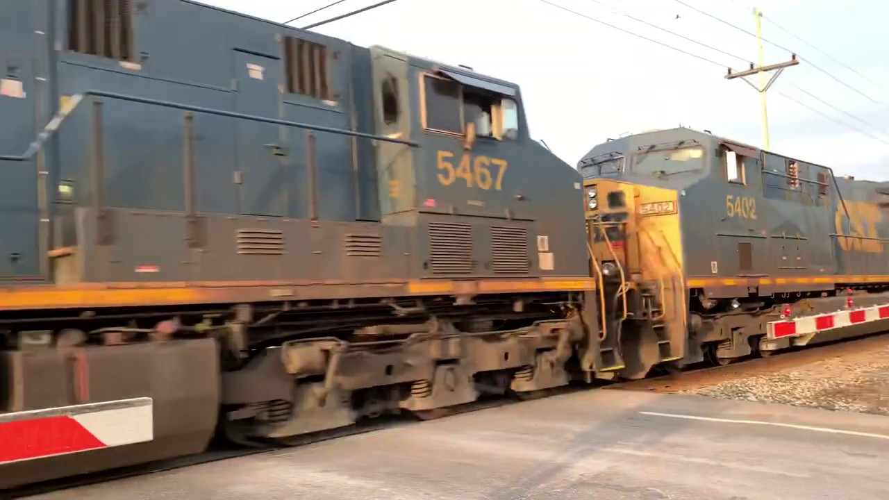 CSX Q264 Eastbound Old Scottsville Chili Road Chili Center, NY - YouTube