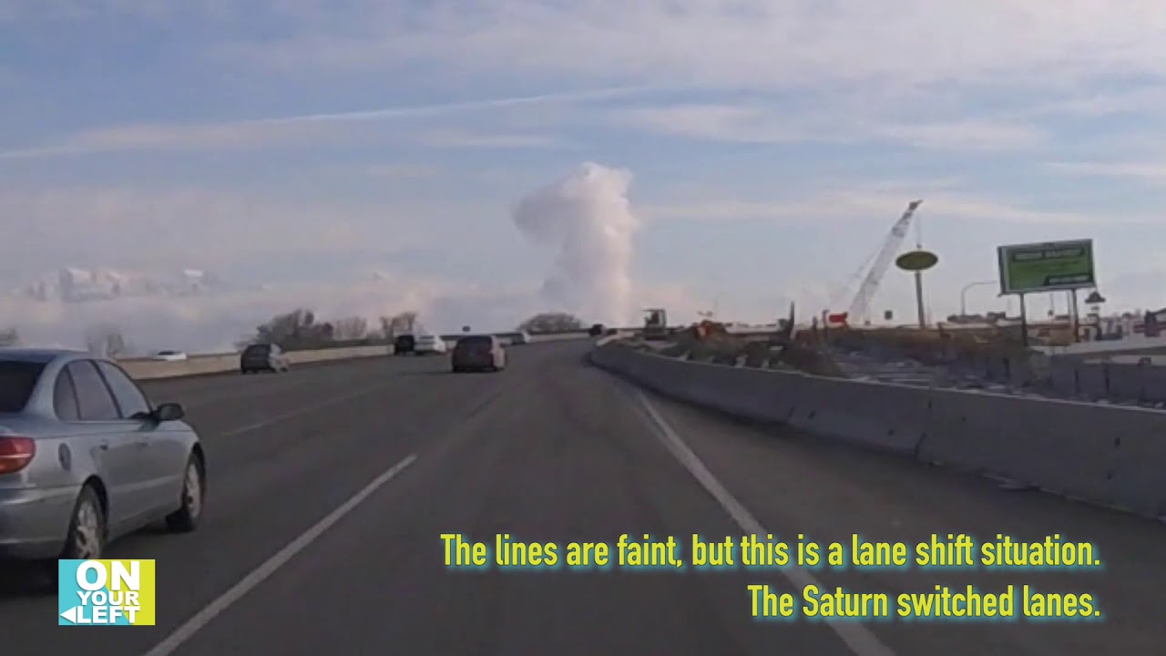 Lane Shift Taper And Sign