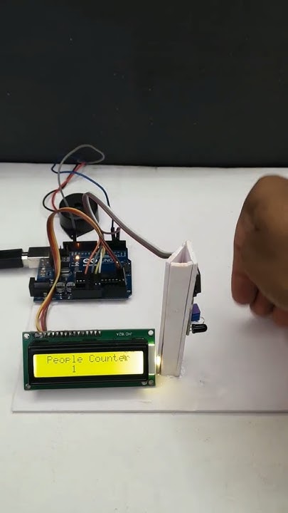 Automatic People Counter using Ir Sensor | Mechtrobotics| #arduino # ...