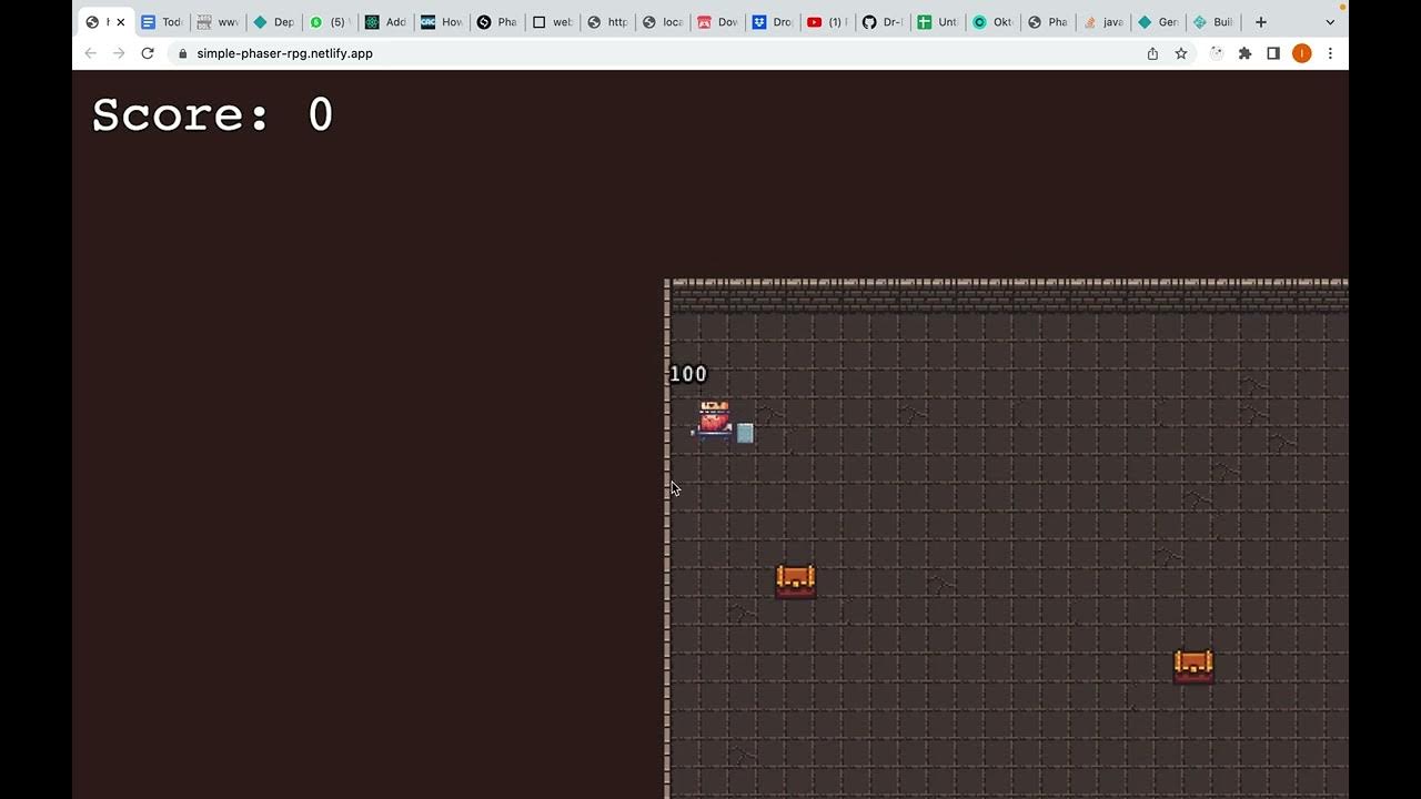 A simple 2D RPG game using Phaser 3 - YouTube