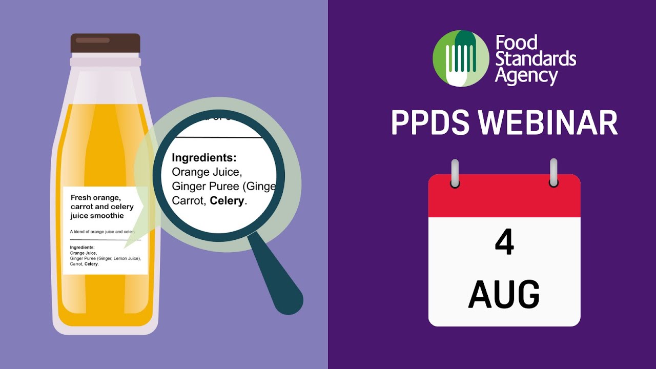 FSA's prepacked for direct sale (PPDS) food labelling webinar for UK ...