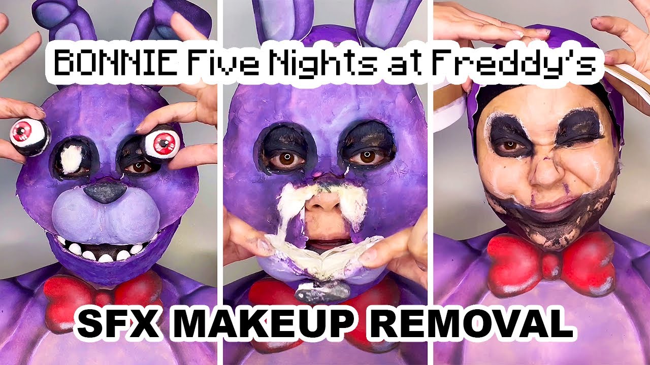BONNIE from Five Nights at Freddy's SFX Makeup Removal 🎸 #FNAFMakeup # ...
