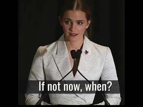If Not Me,Who ? If Not Now,When? Emma Watson Motivational Speech|Harry ...