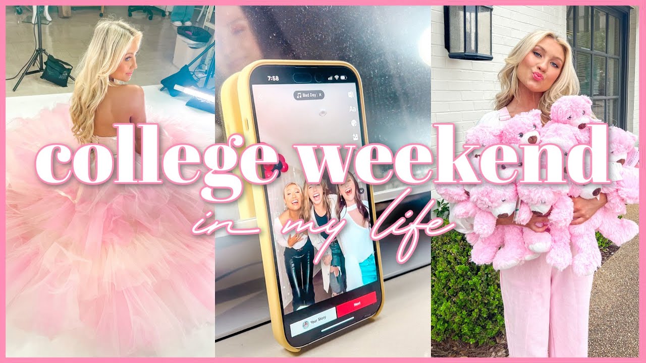 College Weekend In My Life! | Modeling, Brunch With Friends, Going Out ...