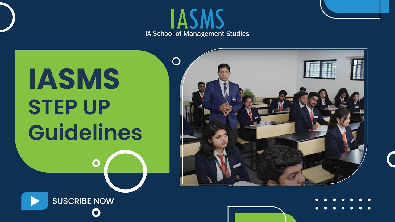 IASMS STEP UP Guidelines: Getting you ready for life! - YouTube