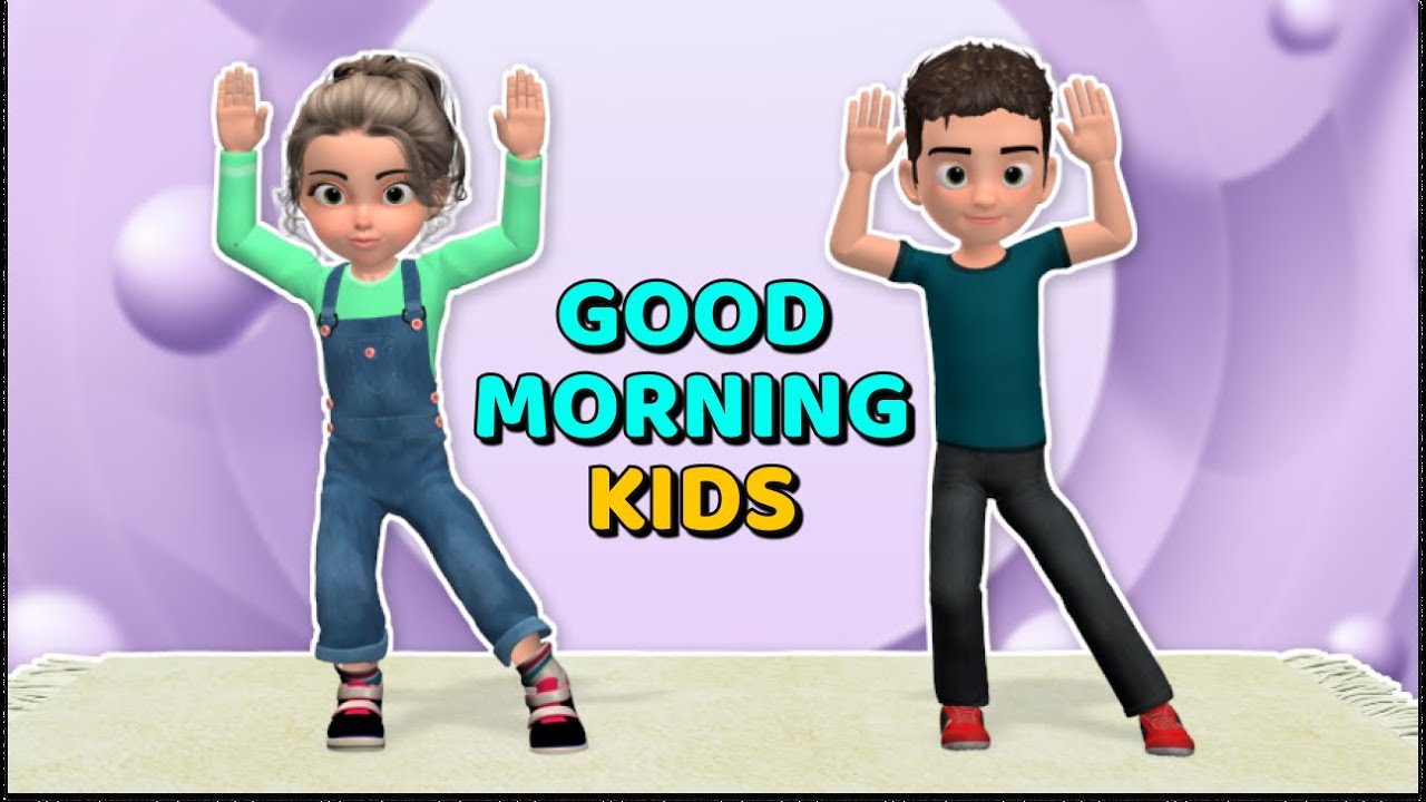 GOOD MORNING EXERCISES FOR KIDS - NO-IMPACT - YouTube