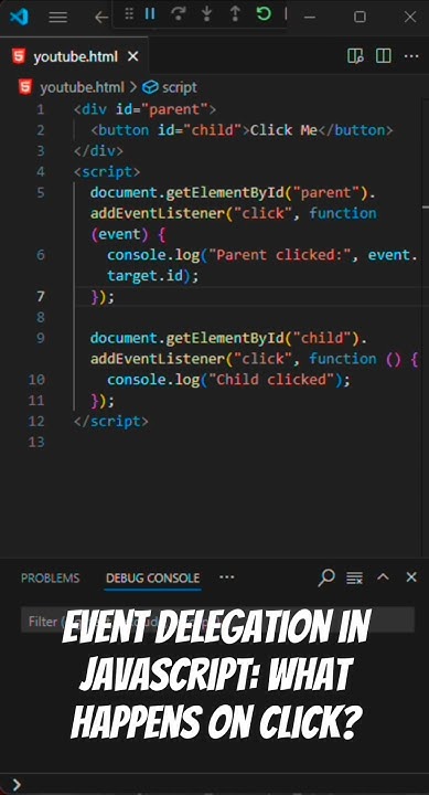 #day6 Event Delegation in JavaScript: What Happens on Click? #code_with_adithya #javascript ...