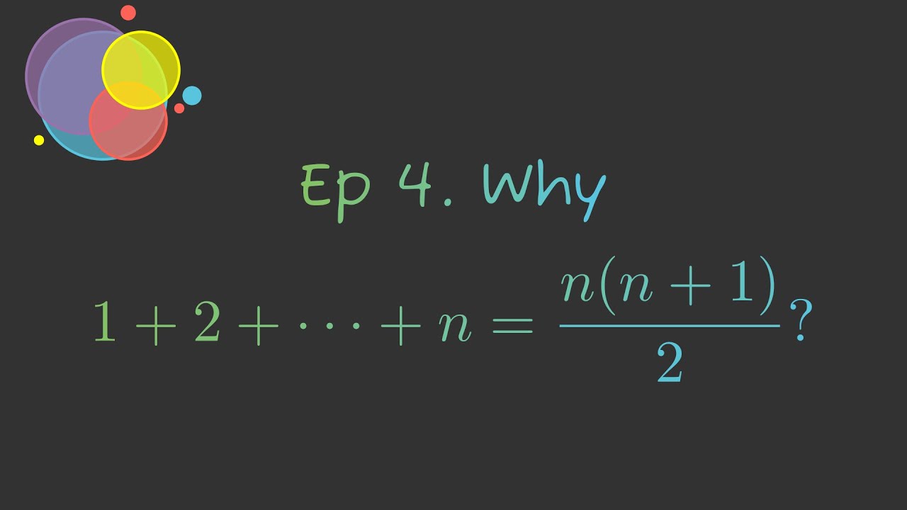 Why 1+2+...+n=n(n+1)/2?|VMaths-I&I.Ep4 - YouTube