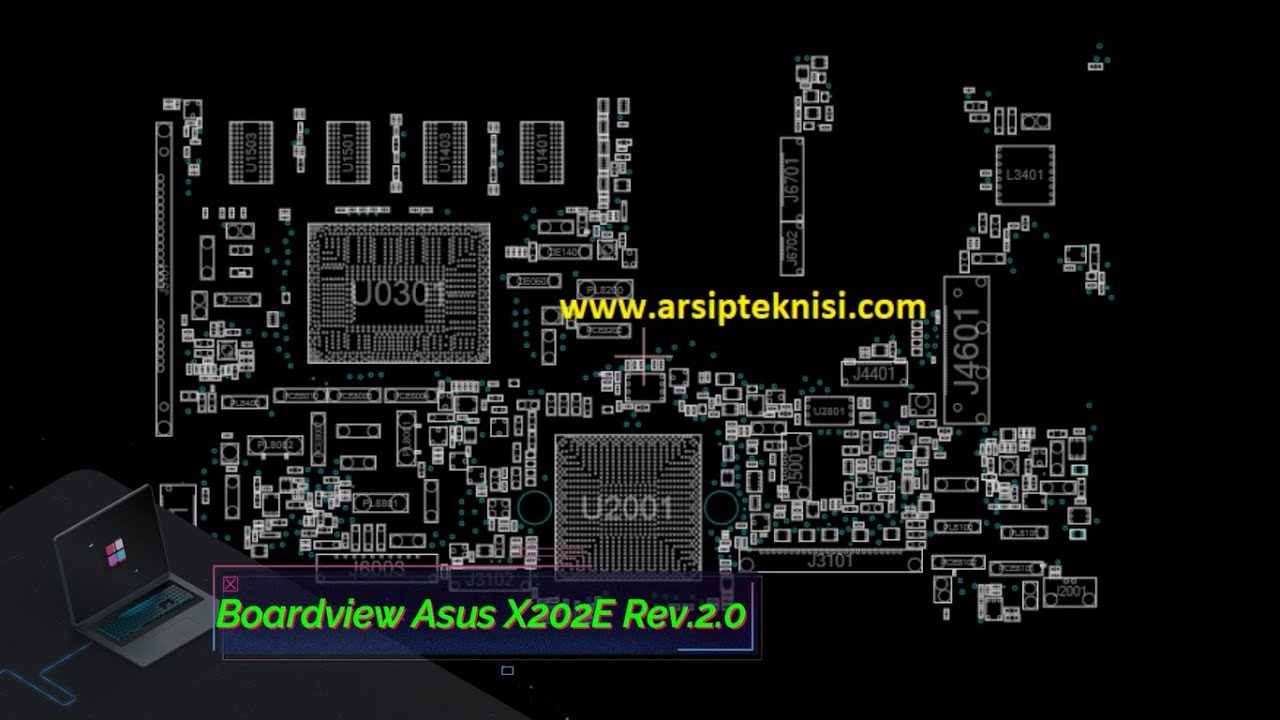 Asus X202E Rev.2.0 Boardview - YouTube