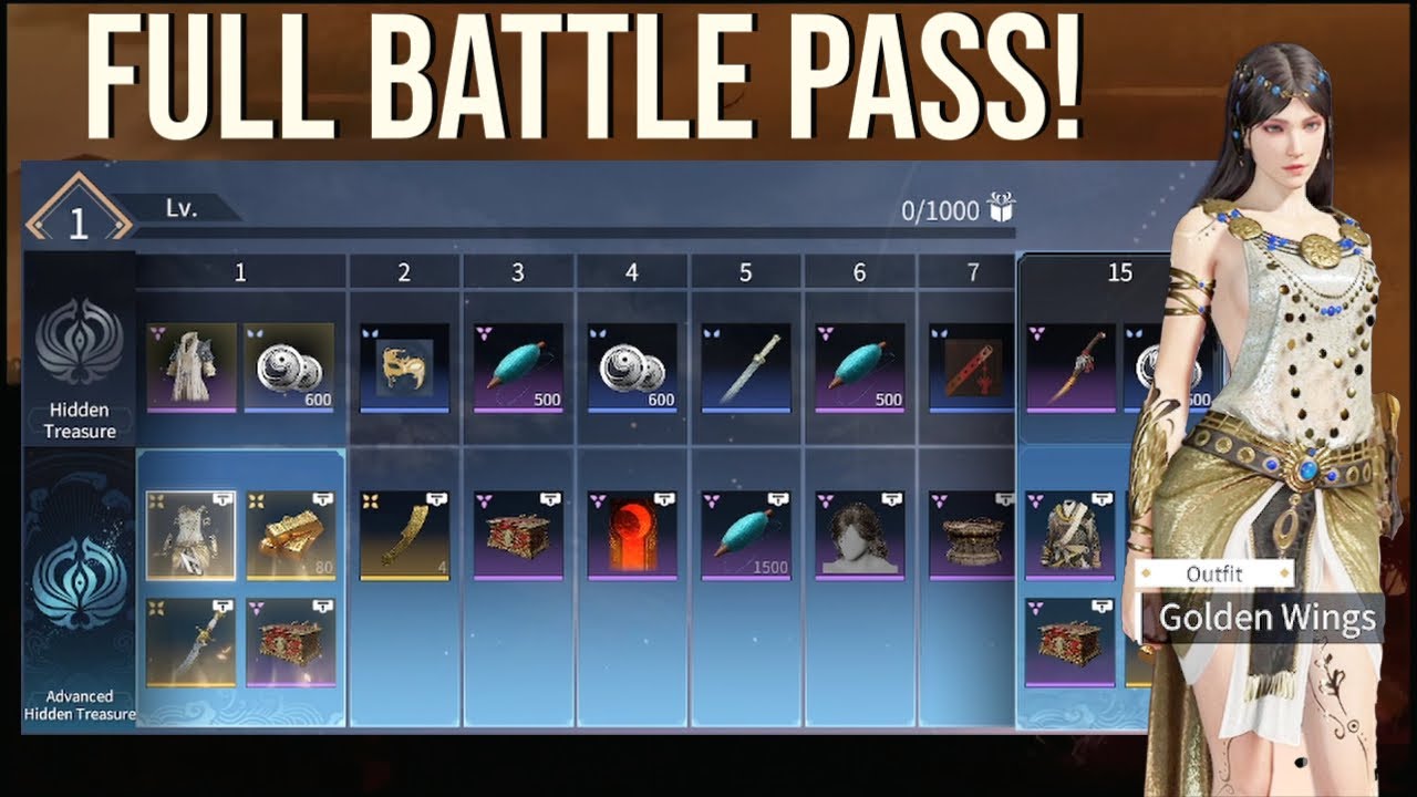 Naraka Season 1 COMPLETE Battle Pass Overview - YouTube