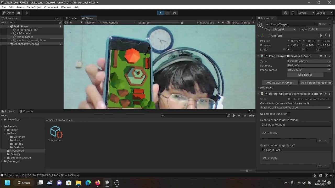 UAS AR "Tutorial Membuat Augmented Reality Sederhana Menggunakan Unity Dan Vuforia" - YouTube