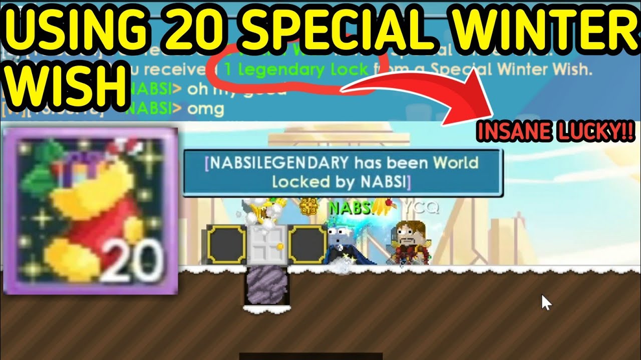 Using 20 Special Winter Wish Getting Legendary Lock GROWTOPIA YouTube using-20-special-winter-wish-getting-legendary-lock-growtopia-youtube