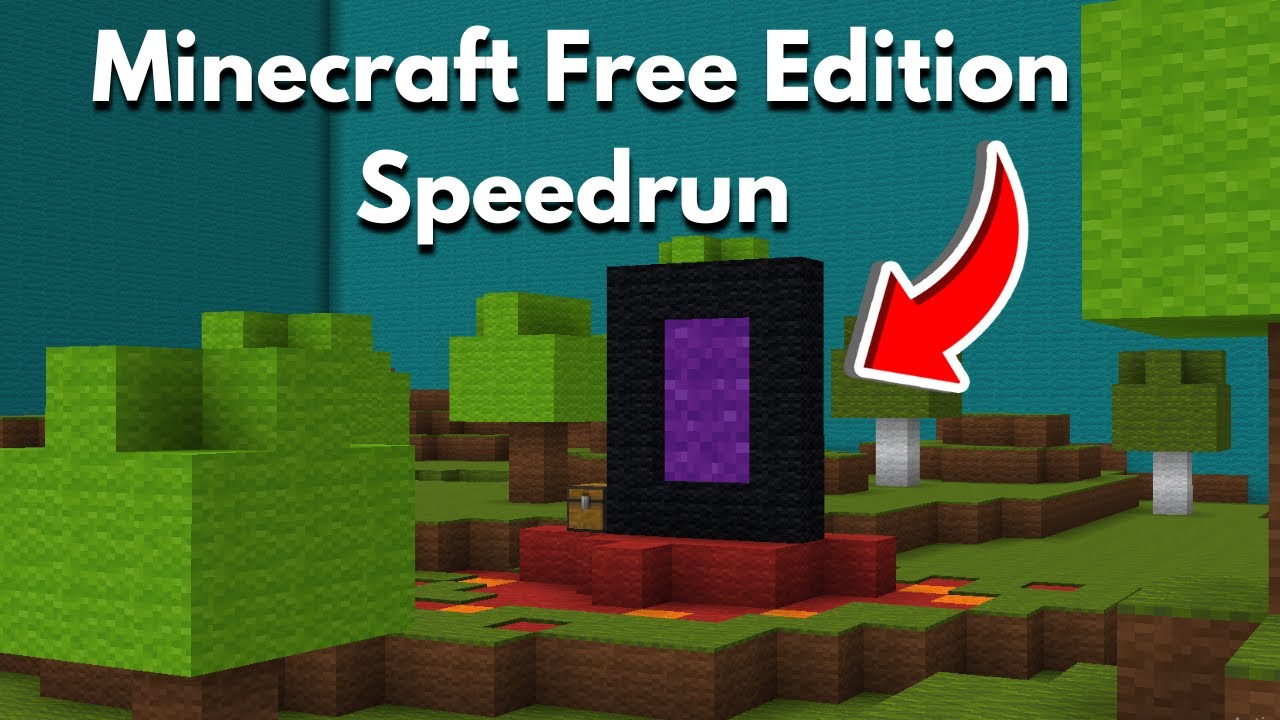 Minecraft Free Edition Speedrun WORLD RECORD (1:06) - YouTube