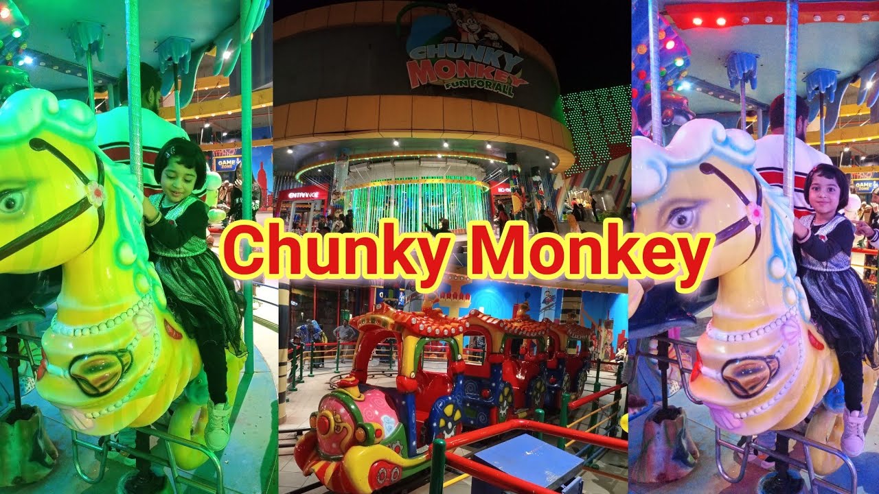 Chunky Monkey Amusement park / Ayesha ne kra bhot enjoy - YouTube