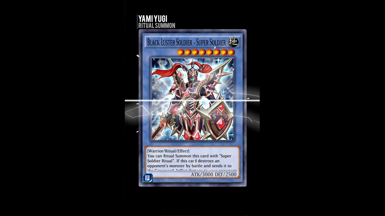 Yugioh Duel Links - Yami Yugi Ritual summon Black Luster Soldier ...