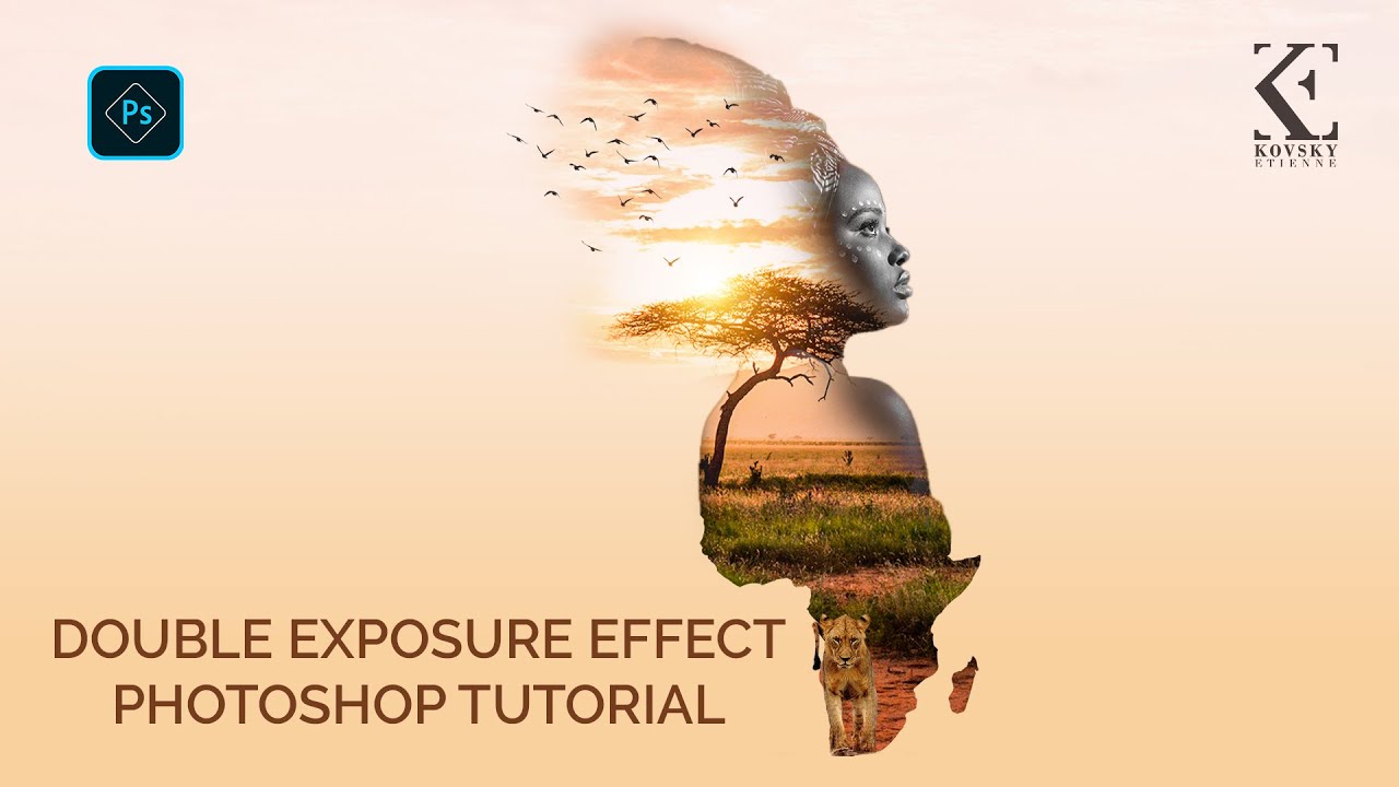 Effet Double Exposition ( Double Exposure Effect) Photoshop Tutorial ...