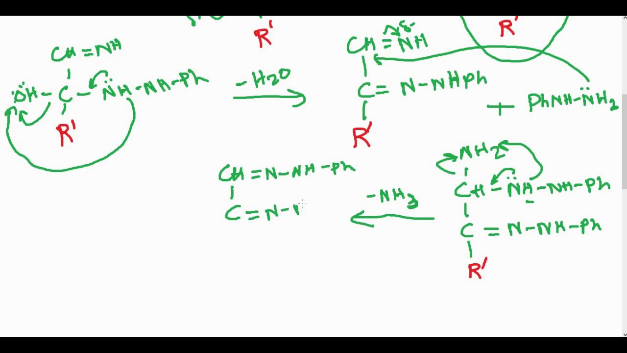 Complete detailed mechanism for the Osazone formation - YouTube