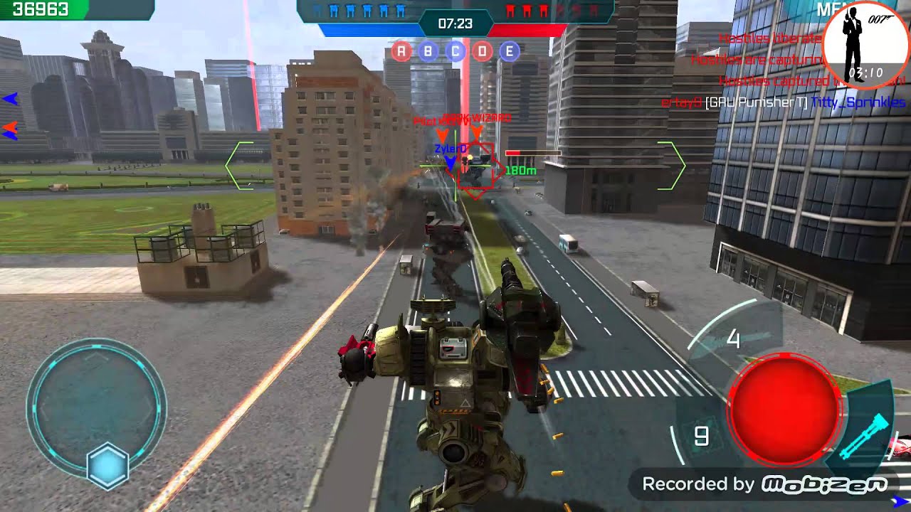 Walking war robots game play - YouTube