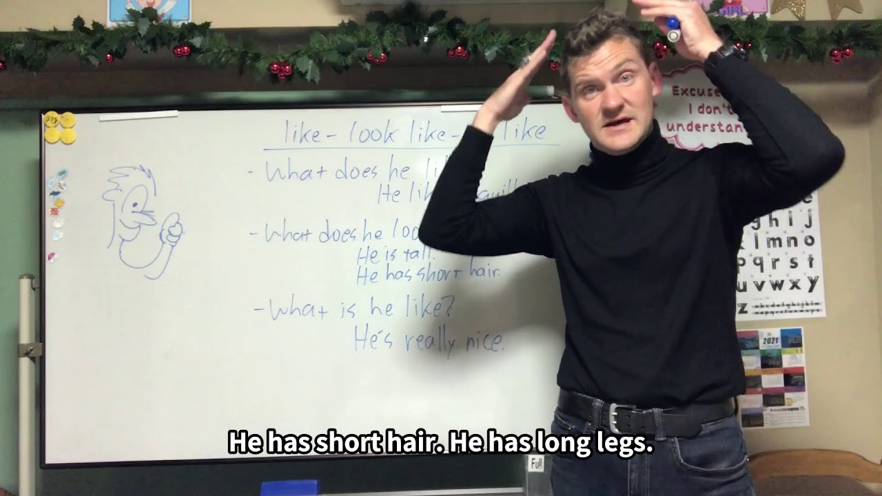 J's English Class - Like - looks like - Is like - 英語の勉強 - YouTube