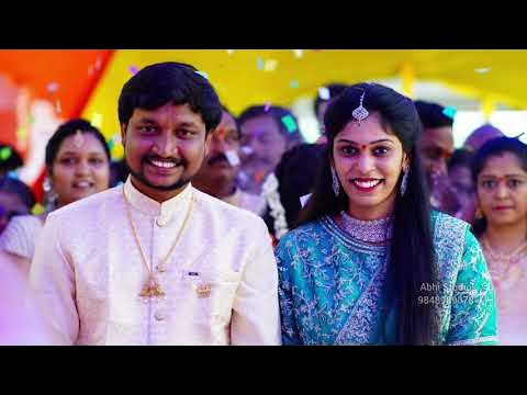 Sai Pujitha With Naga Venkata Sai Kiran Engagement Photos Slide Show // Abhi Digital Venkat ...