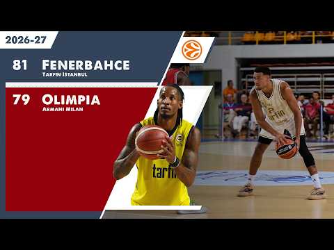 LAST-SECOND DRAMA! 🔥 FENERBAHCE vs OLIMPIA MILANO 81-79 | Crete IBT Basketball Game Highlights