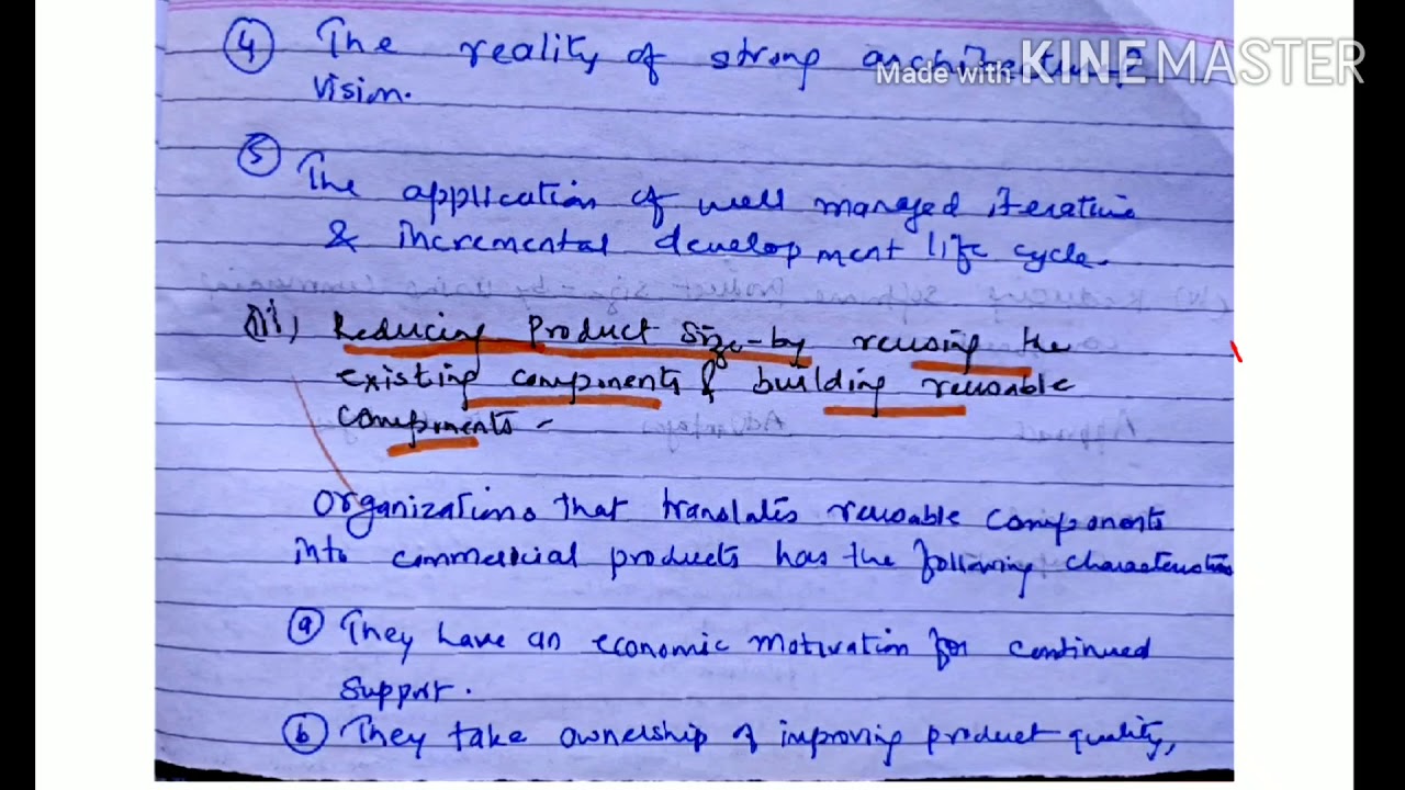 Reducing software product size by reusing components - lecture 8 ...