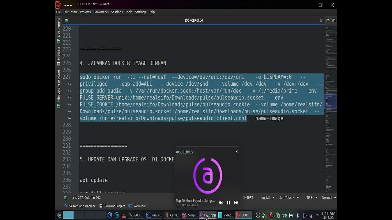 tutorial docker full os sederhana - YouTube