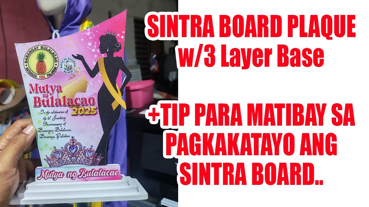 SINTRA BOARD PLAQUE w/ 3 Layer Base - YouTube