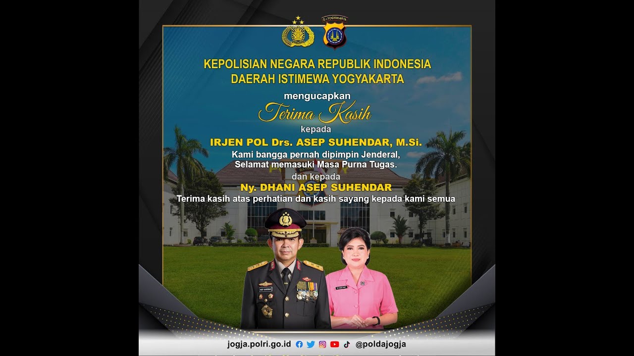 Sosok Irjen Pol Drs. Asep Suhendar, M.Si. - Kapolda DIY Periode 2019 ...