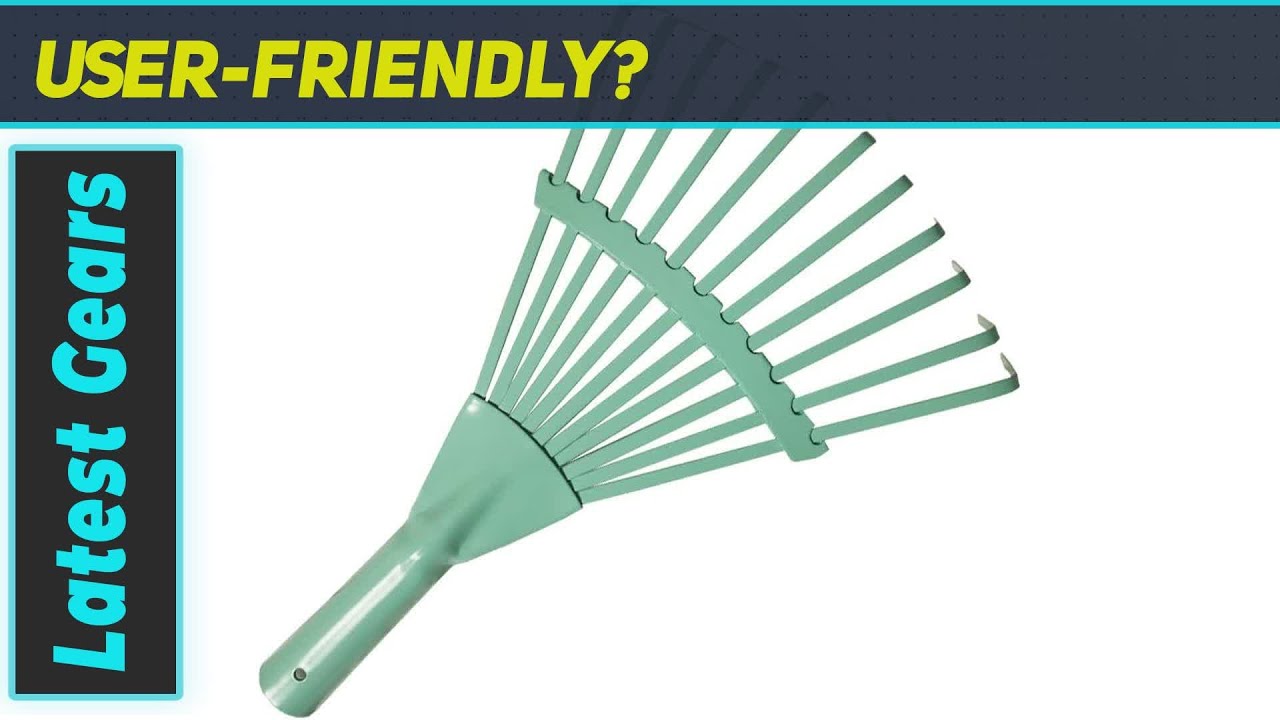 Garden Hand Rake 11 Tine Small Shrub Rake - Best for Kids and Adults ...