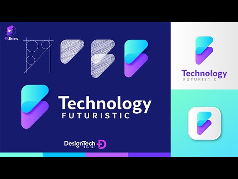 How to Create a Technology logo in Adobe Illustrator. Make A Tech logo Illustrator DesignTech ...