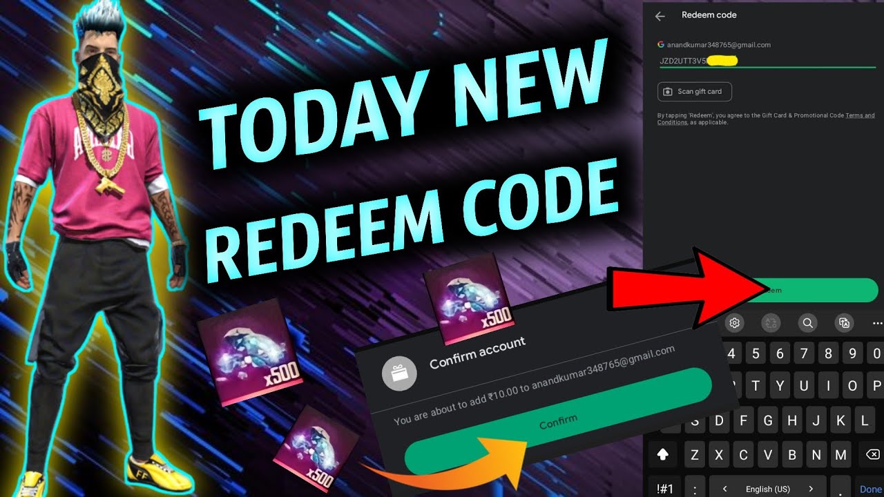 Free fire new redeem code || ff new redeem code today || aaj ka redeem ...