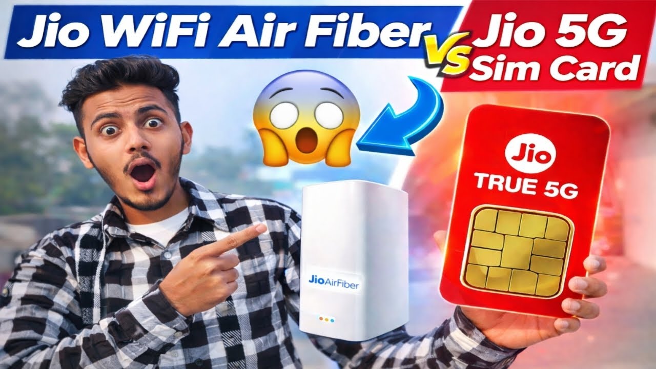 Jio Air Fiber vs Jio 5G Sim Card 😱 | Kaun Sa Best Hai ?🤔 | Full Truth ...