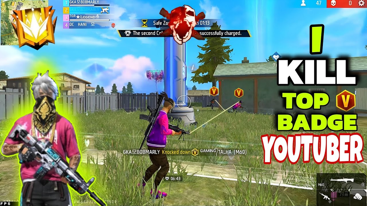 I KILL V BADGE PRO PLAYER 😂 || GARENA FREE FIRE - YouTube
